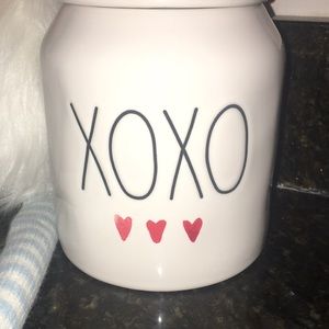 Rae Dunn | Accents | Htf Rae Dunn Xoxo Valentines Day Canister Hearts ...